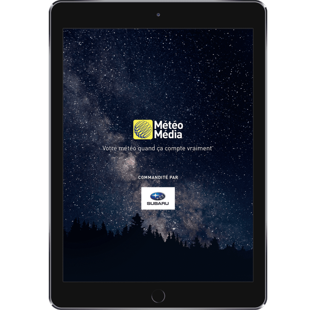 Tablet Splash Screen – Pelmorex Corp